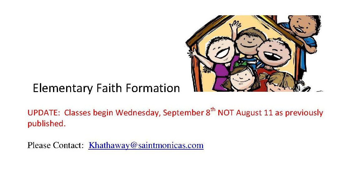 Elementary Faith Formation – St. Monica